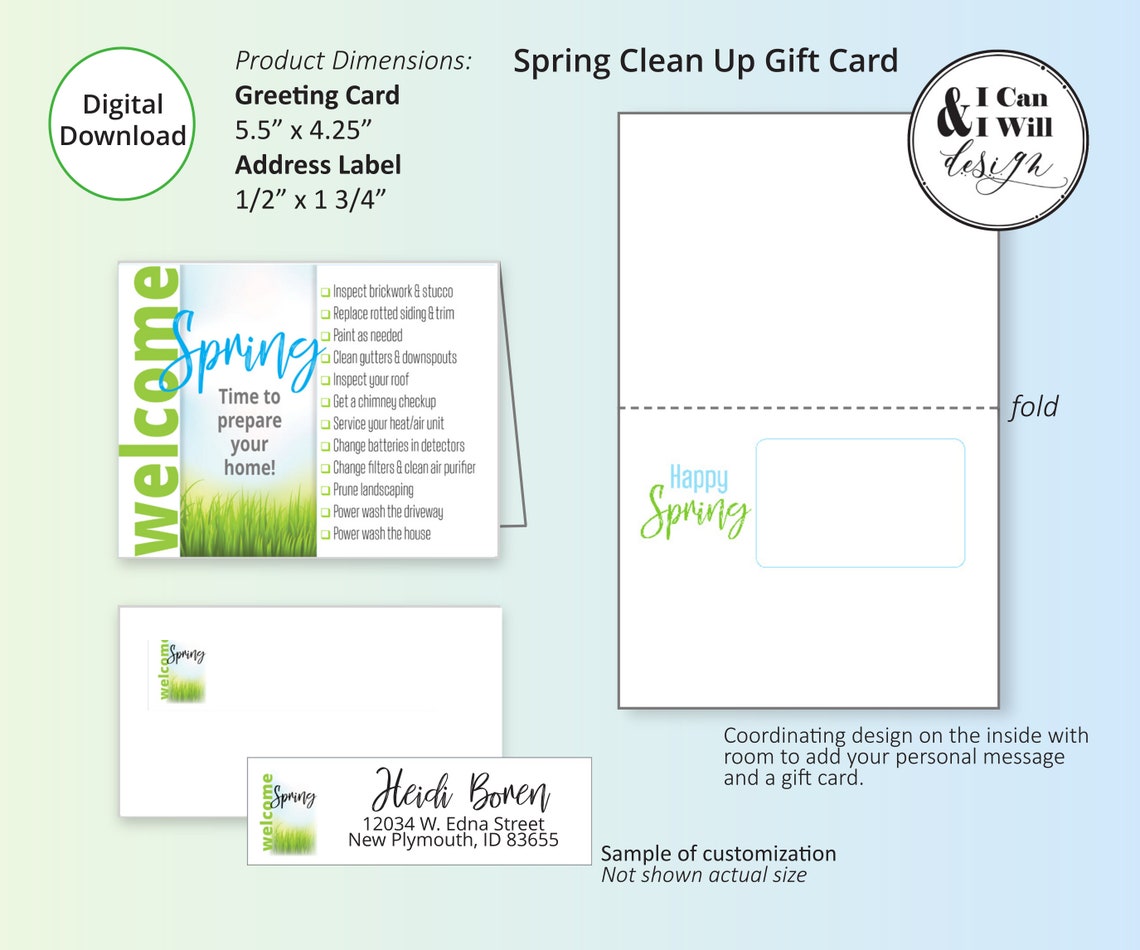 Real Estate Spring Card, Real Estate Marketing, Realtor Spring Gift ...