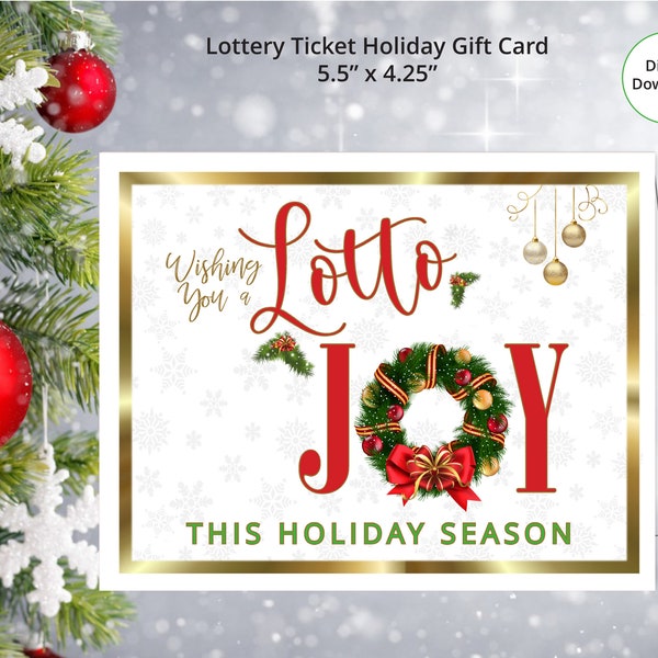 Lotto Christmas Tag - Etsy