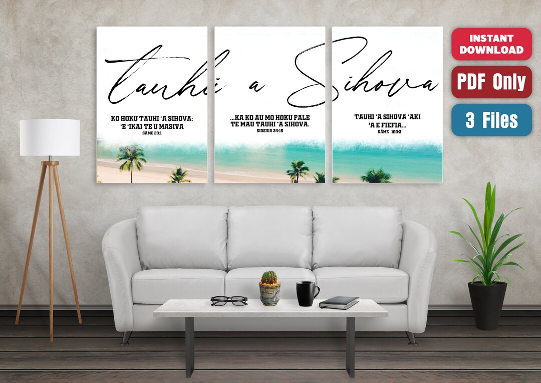 Bible Inspiration in Tongan | Tongan Wall Art - Etsy