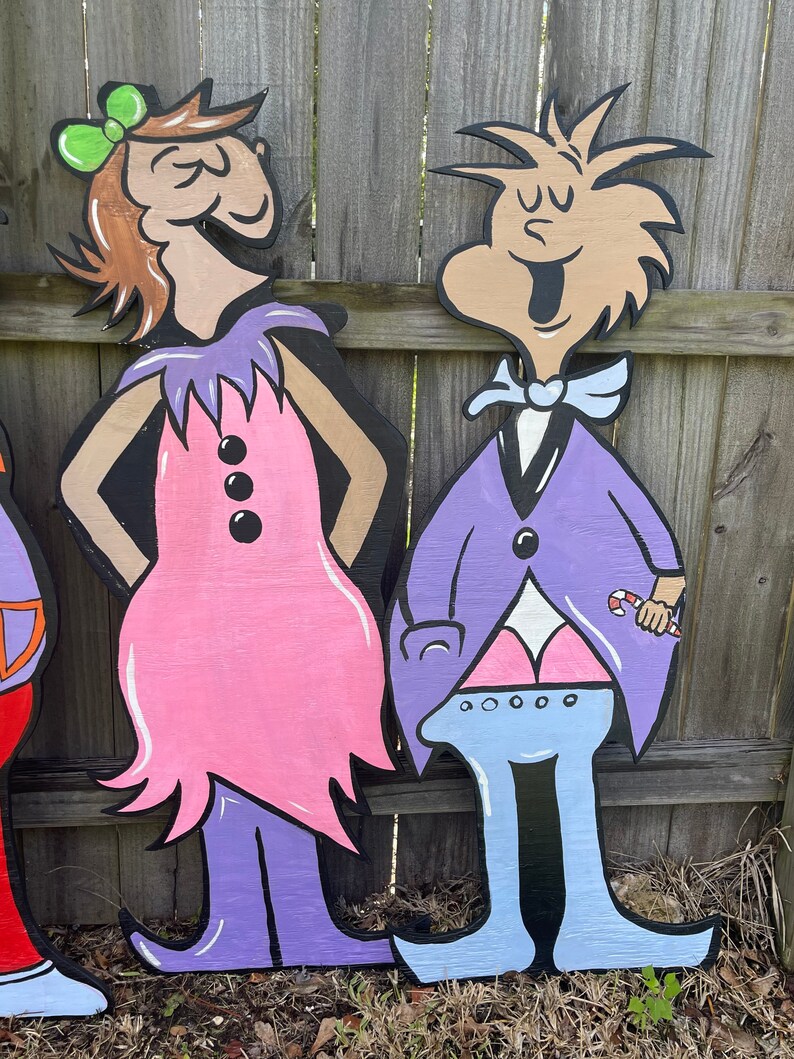 Grinch Whoville Characters Wood Yard Decorations - Etsy