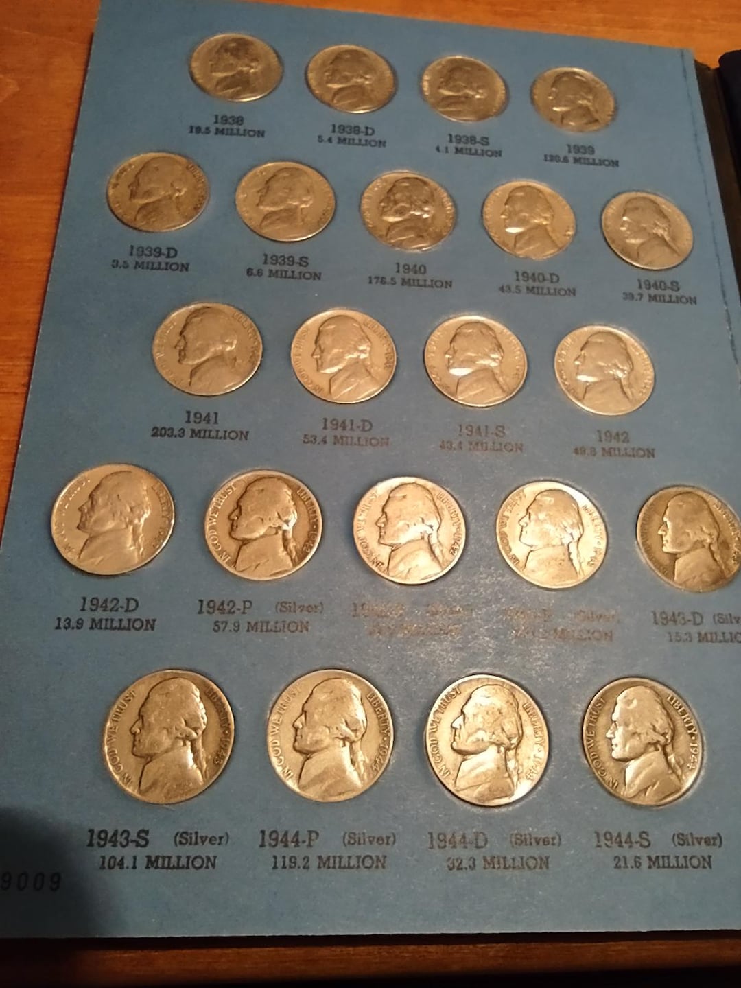 Complete Jefferson Nickel Set. 1938-2023. All 11 Silver War Nickels. 191 Coins. Three New Albums ...