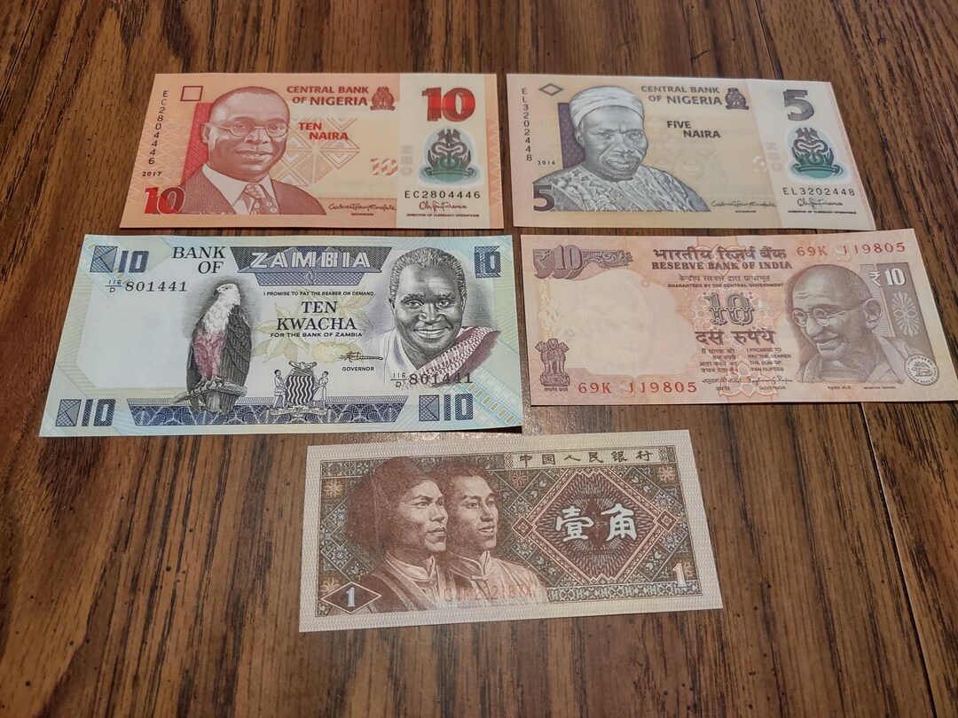 20 All Different FOREIGN Notes. Very Nice Lot of Currency. #17 - Etsy