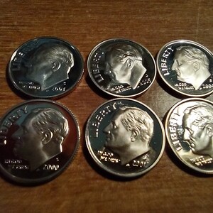 29 Proof Roosevelt Dimes. Different Years in AU-BU. Lot 1 - Etsy