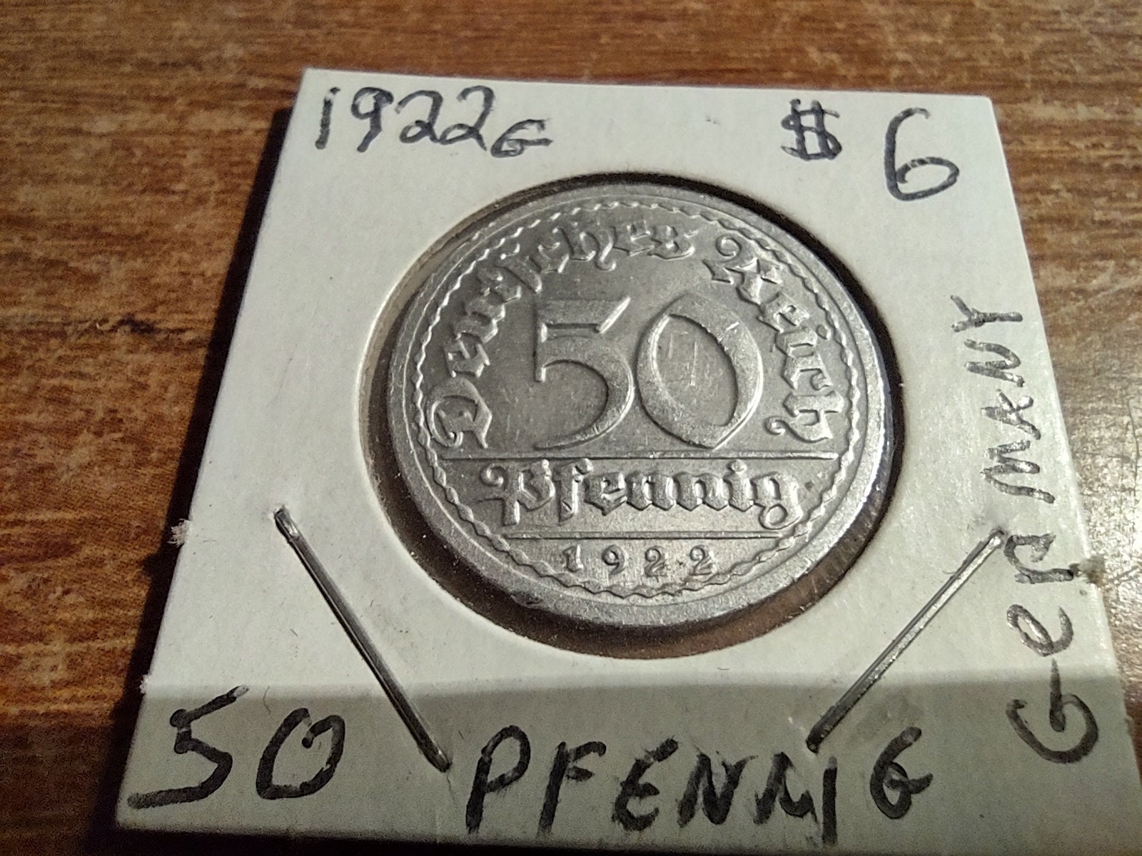 Six OLD World Coins. France Germany Great Britian Belguim - Etsy