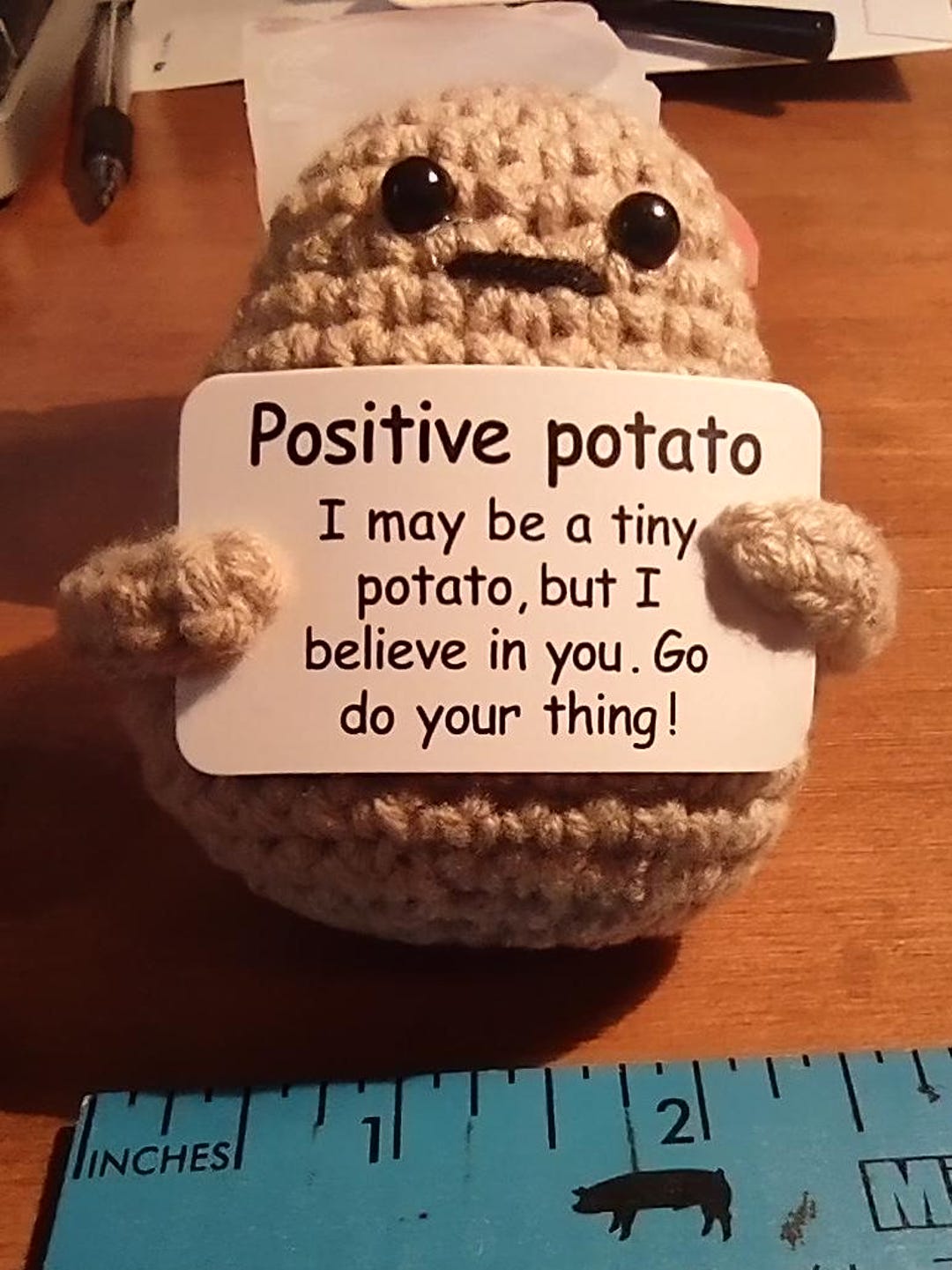 Emotional Support Potato. Crocheted. 2 1/2" X 3'. Positive Potato ...