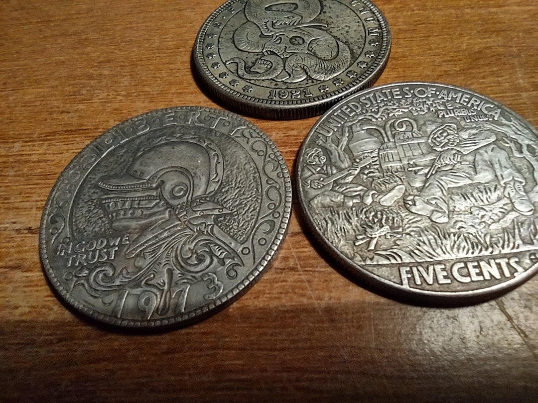 3 hobo Dollars. Like the Original Hobo Nickel, but Larger and Machine ...