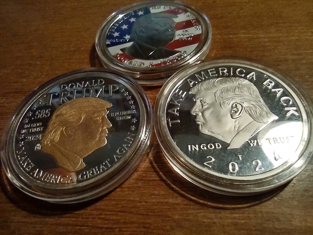 Three Donald Trump Novelty Coins. 40MM in Airtites. - Etsy