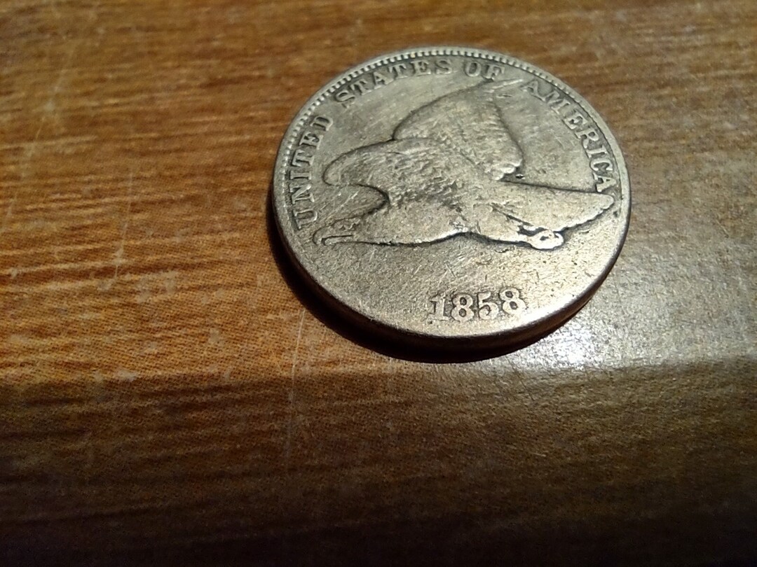 1858 FLYING EAGLE Cent. VG Coin. Highly Collectable. 1 - Etsy
