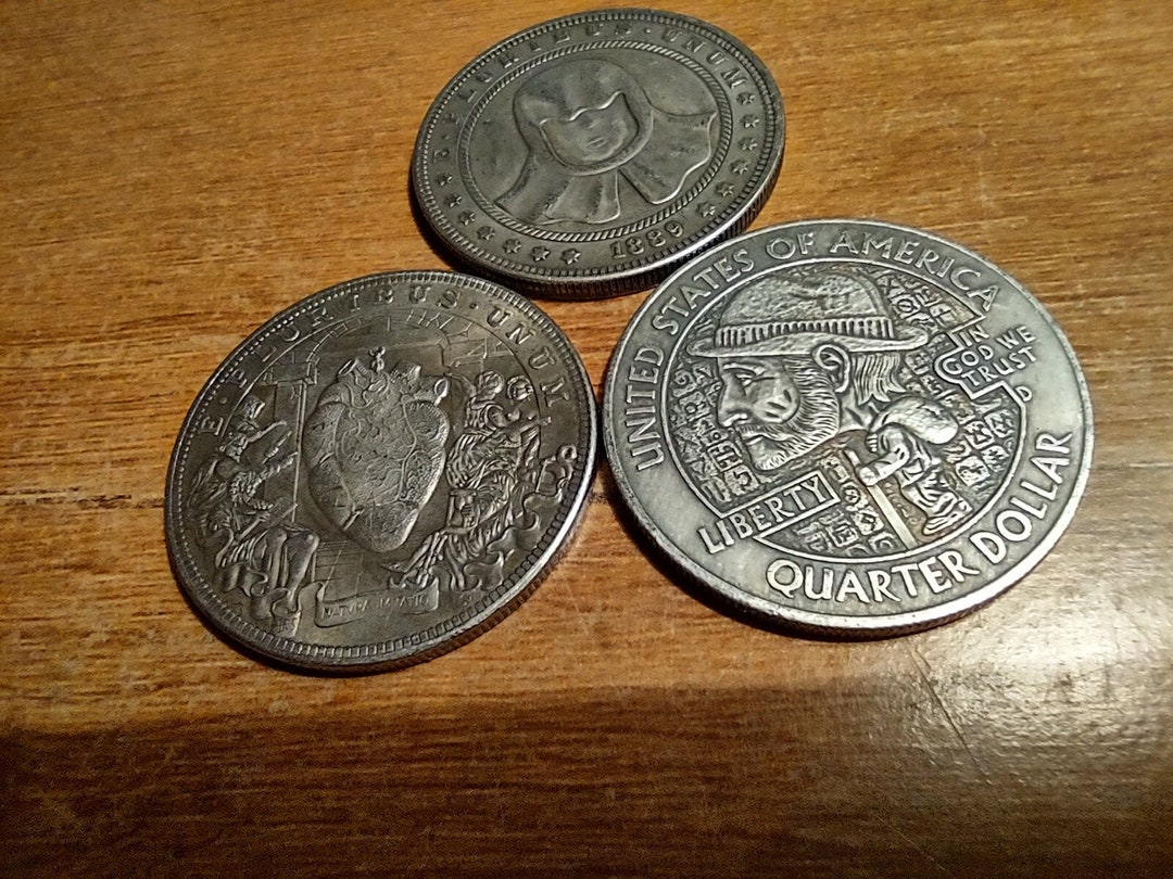 3 hobo Dollars. Like the Hobo Nickel but Larger and Machine Engraved ...