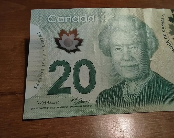 2012 - 20 Dollar Canadian Note. Nice Bill. - Etsy