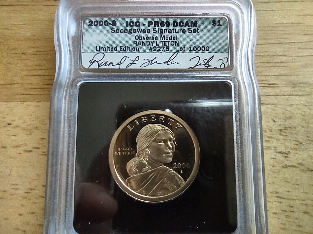 2000-S Certified Proof Sacagawea Dollar. ICG-PR69DCAM. Signed. #2275 ...