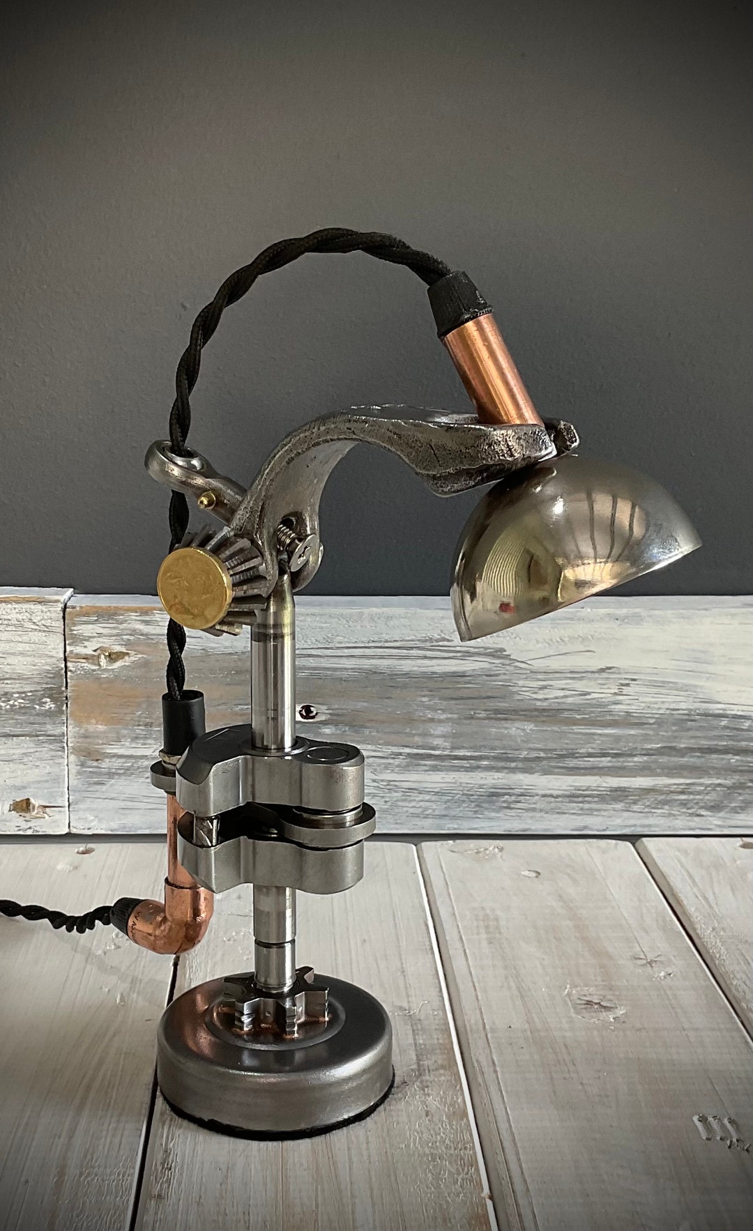 Scrap Metal Art Lamp. Junk Art the “TOWER” - Etsy