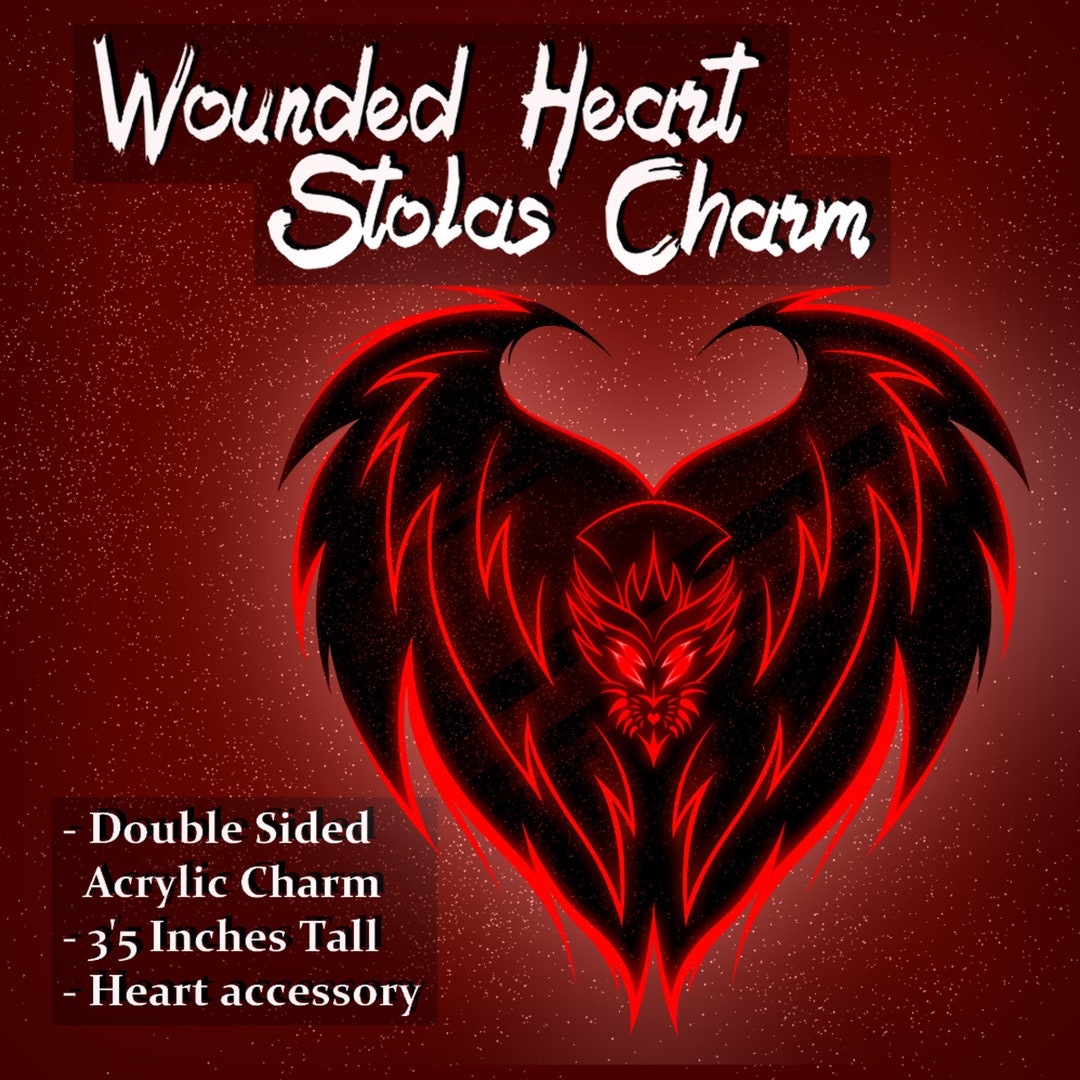 Stolas' Wounded Heart Charm - Etsy