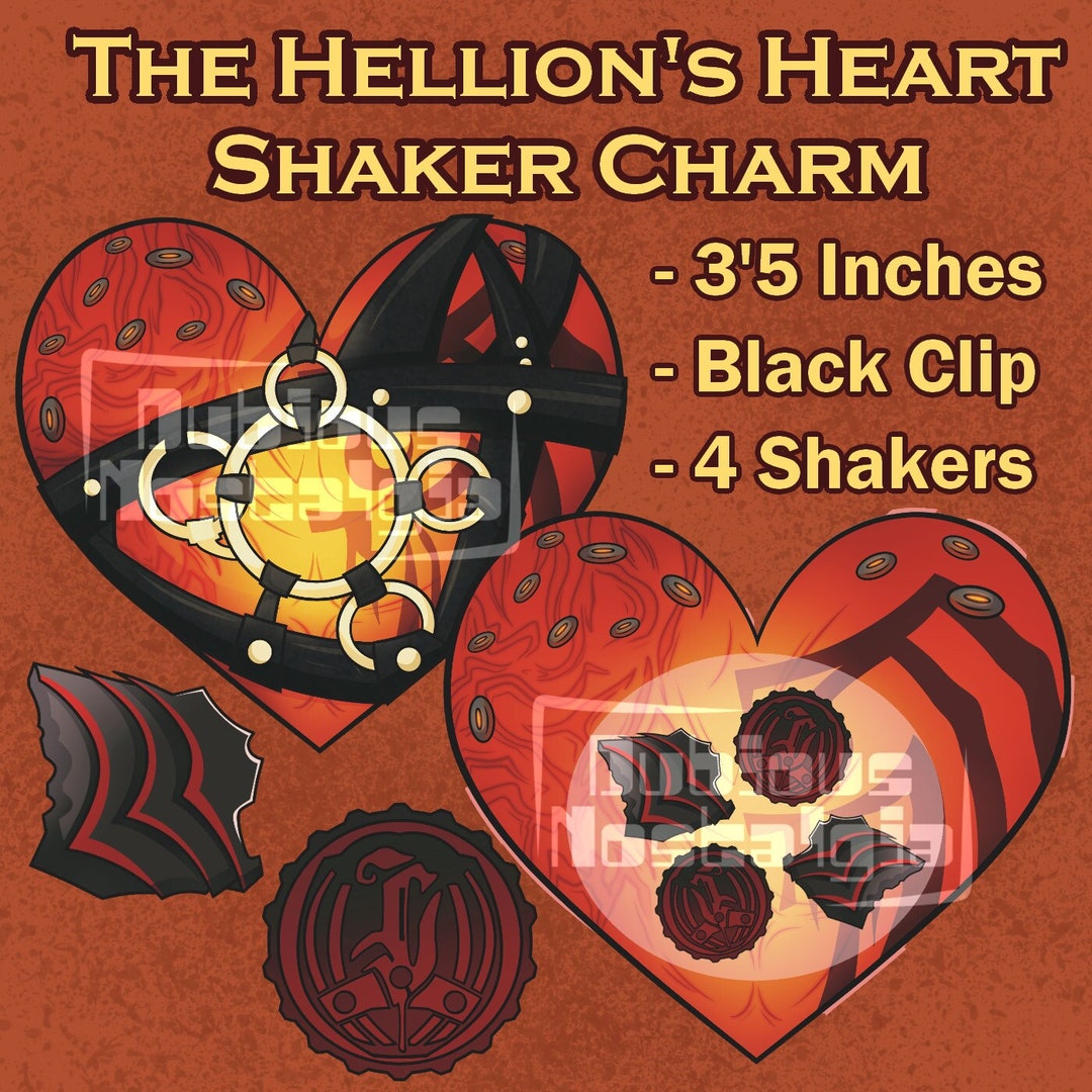 The Hellion's Heart Shaker Charm - Etsy