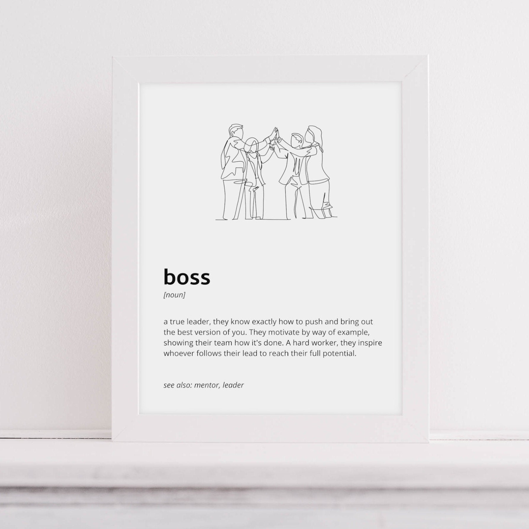 Boss Definition Print, Printable Art, Wall Art Prints, Instant Download ...