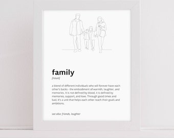 Printable Wall Art, Family Definition Print, Wall Art Prints, Instant ...