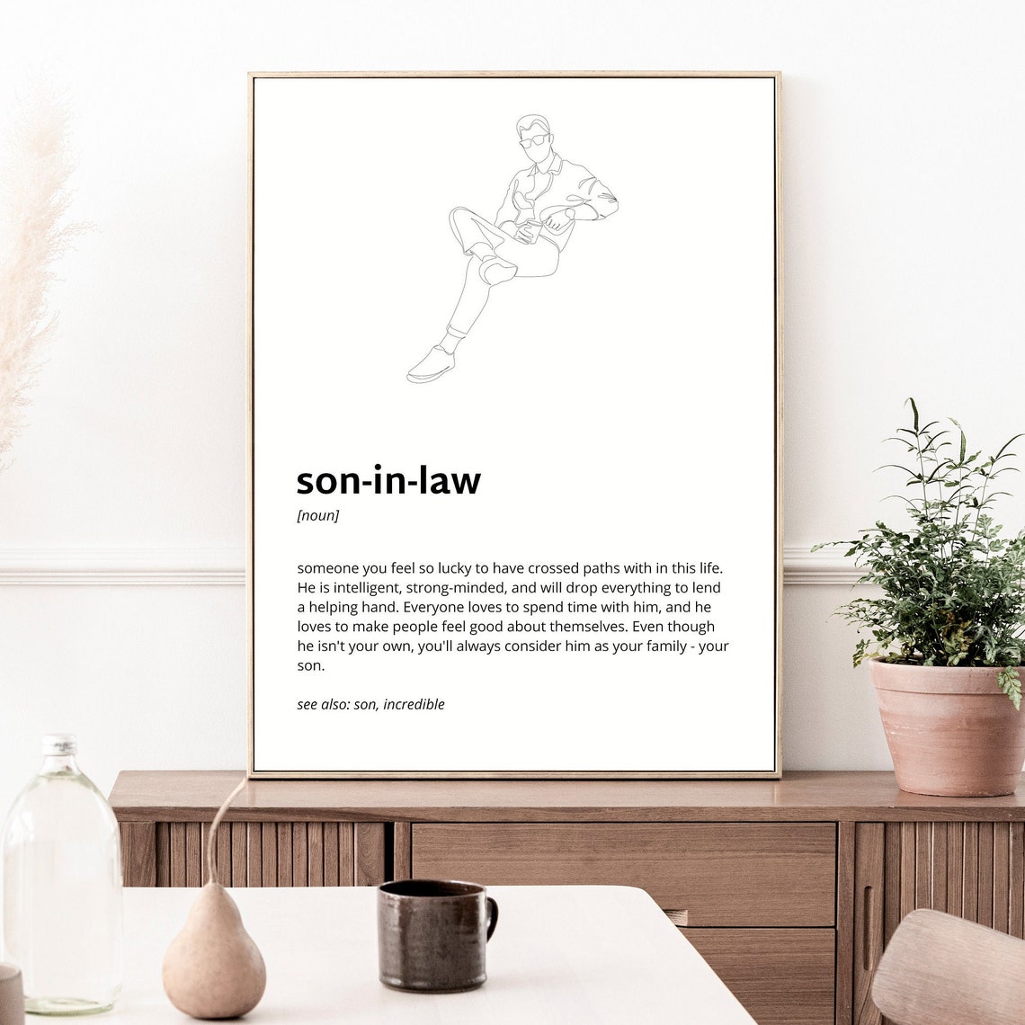 Son-in-law Definition Print, Printable Art, Instant Download, Quote ...