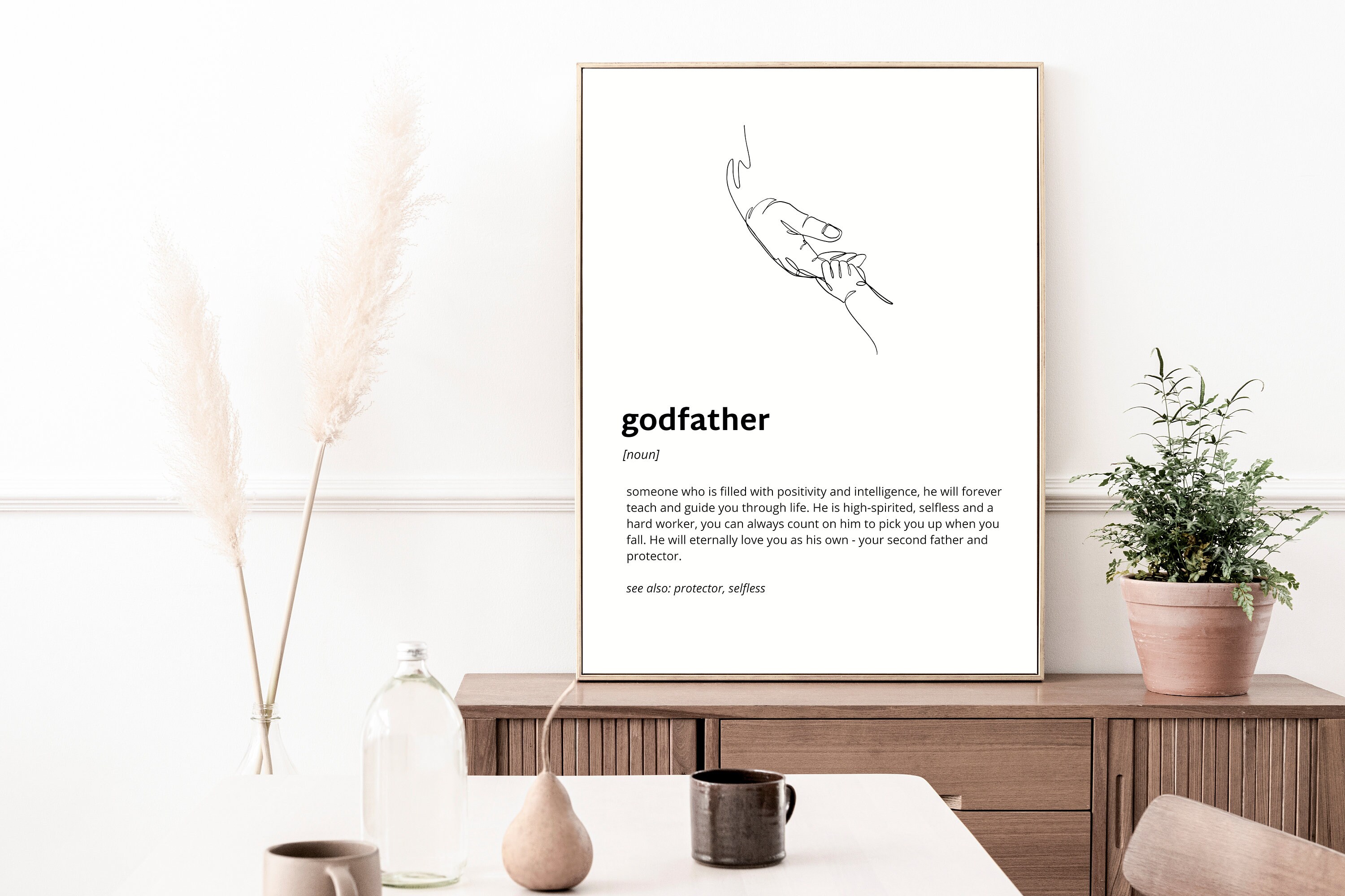 Godfather Definition Print Printable Art Instant Download - Etsy