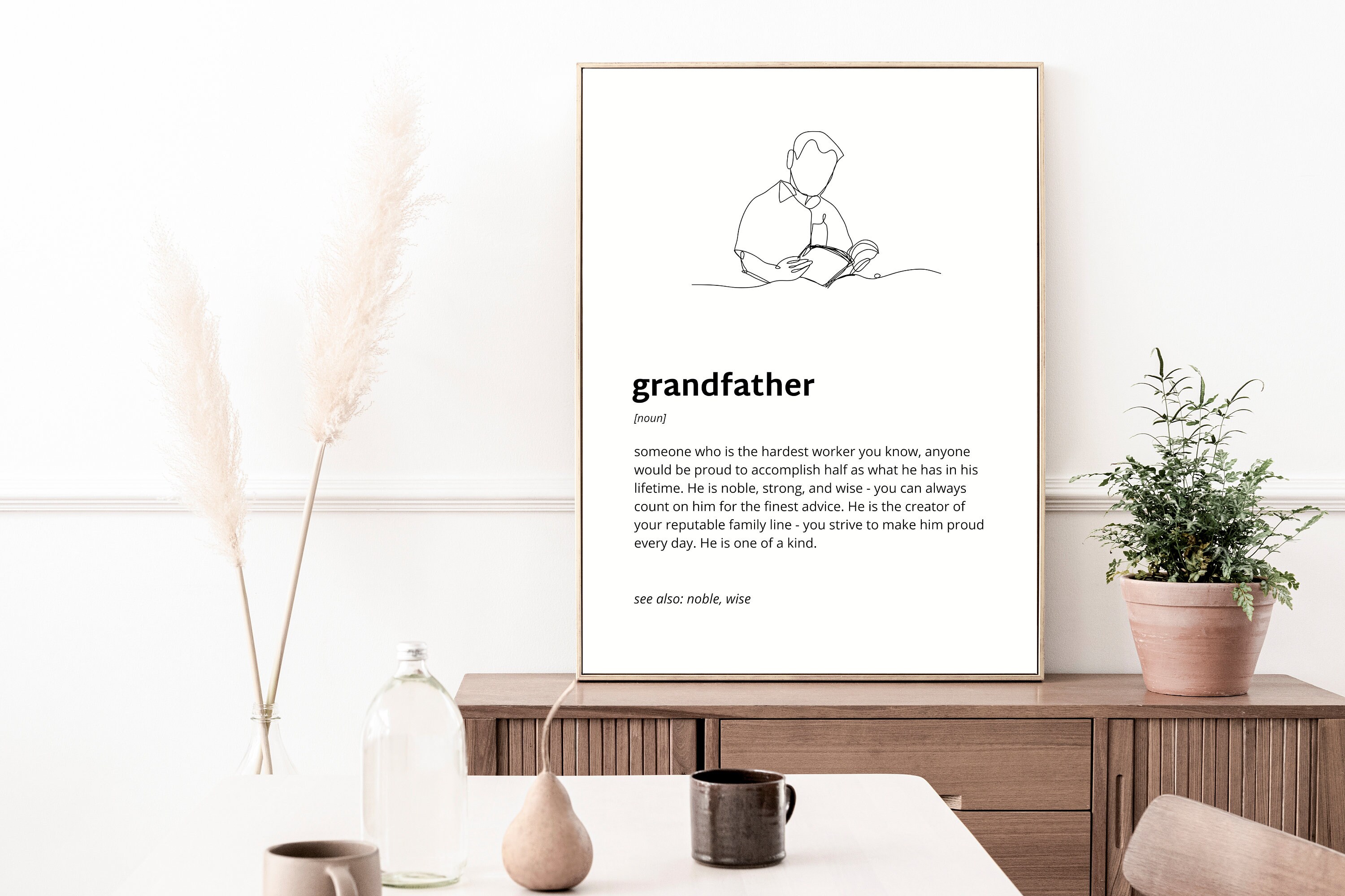 Grandfather Definition Print Printable Art Instant Download - Etsy