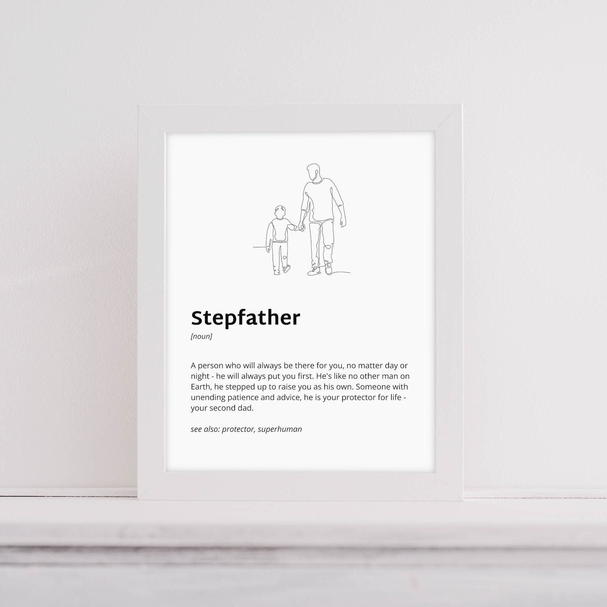 Stepfather Definition Print, Printable Art, Instant Download, Quote ...