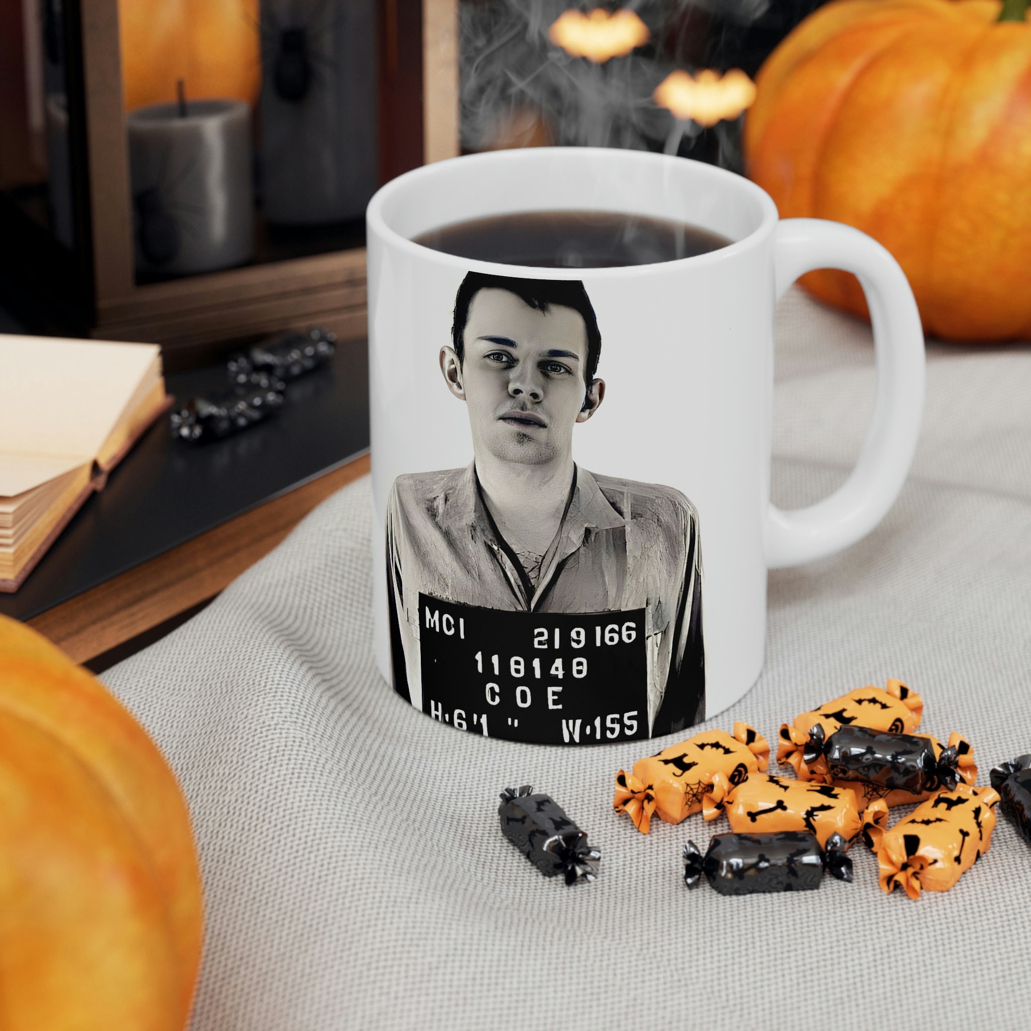 David Allan Coe Mugshot Coffee Mug | Magnificent 1966 Mug Shot Portrait sold by Gorilla Corly ...