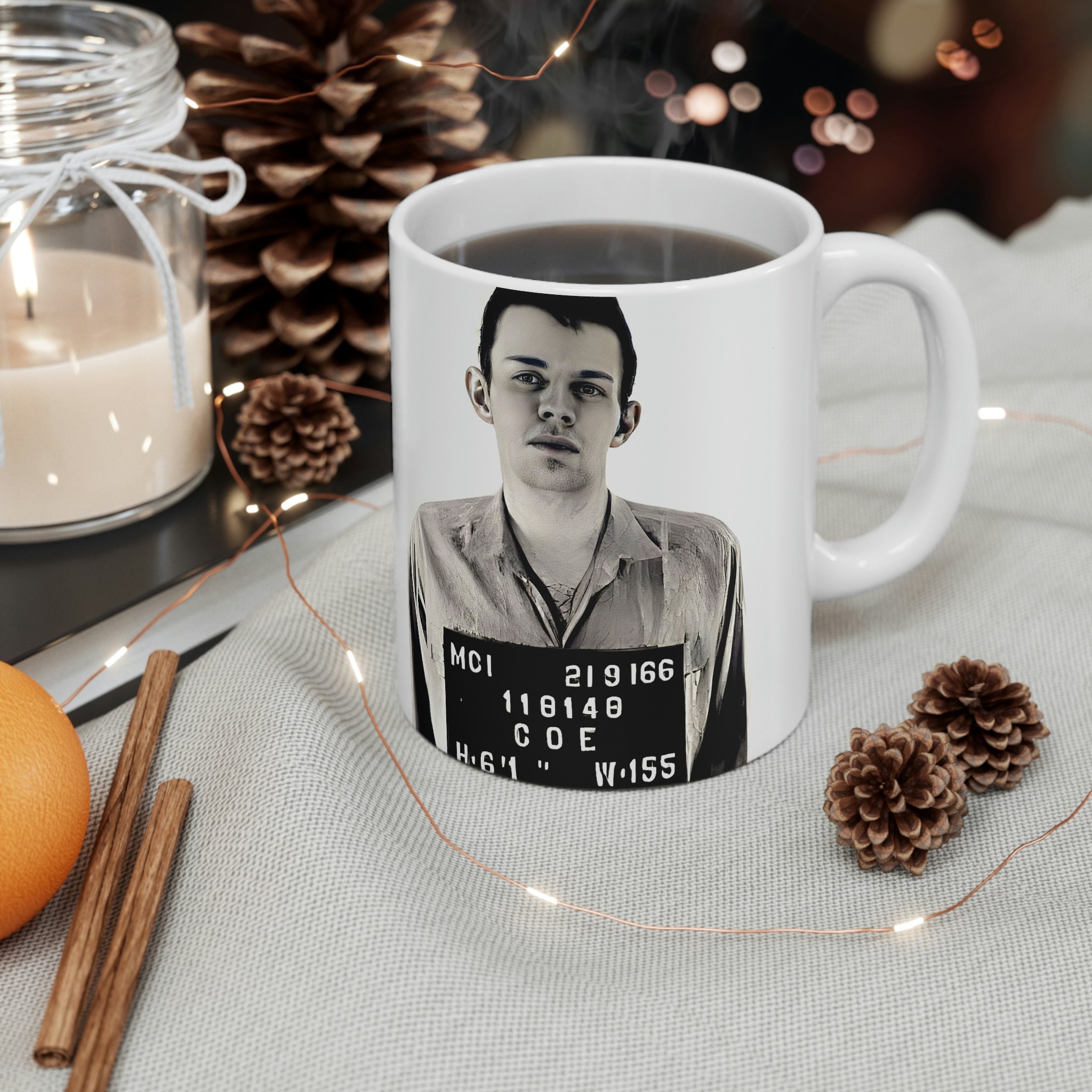 David Allan Coe Mugshot Coffee Mug | Magnificent 1966 Mug Shot Portrait ...