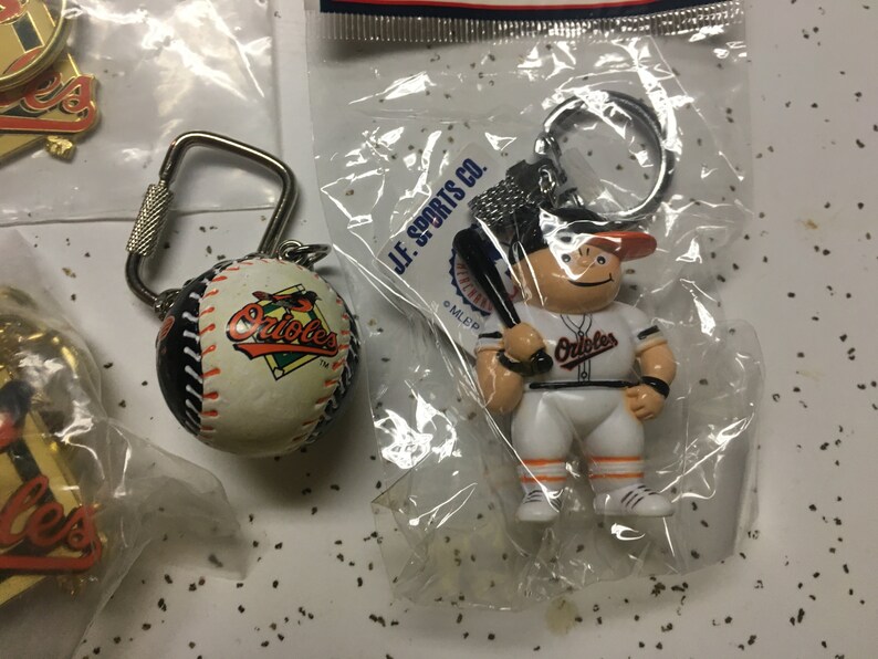 Set of Lil' Sports Brat Keychains, Batter Catcher and Ball. 2 of the ...
