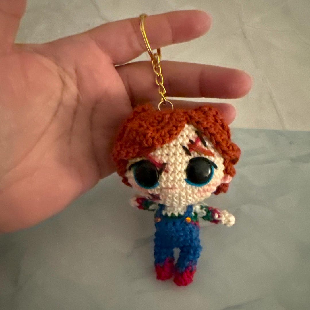 Chucky Amigurumi Keychain Handmade Crochet - Etsy