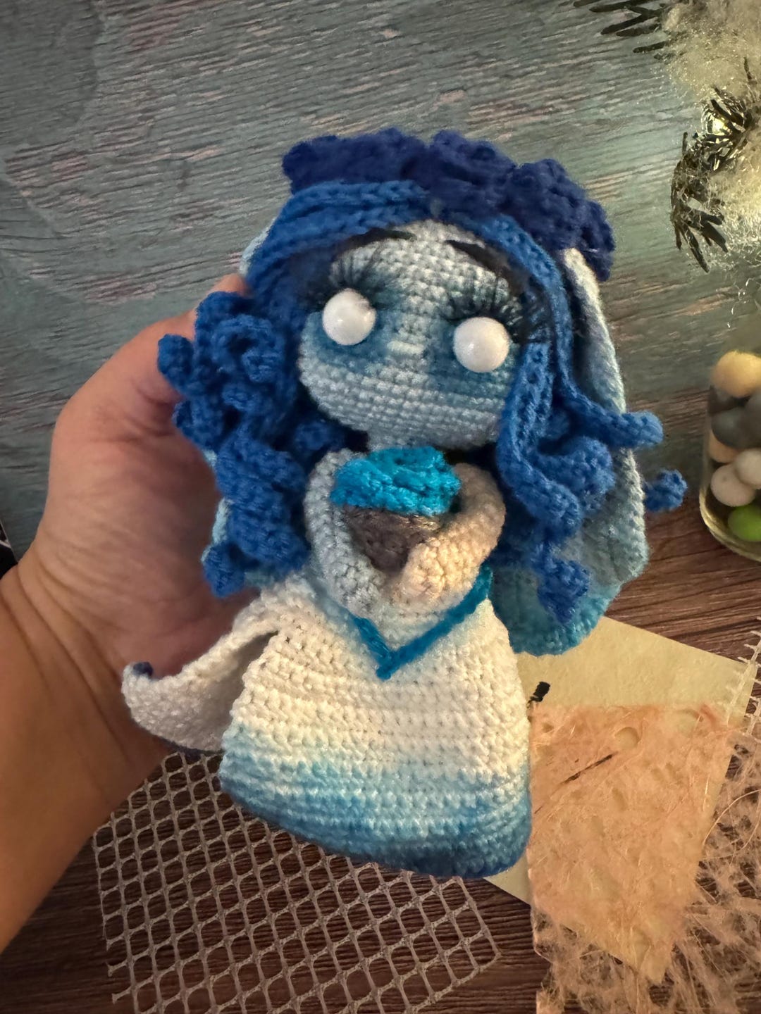 The Corpse Bride Amigurumi Doll Crochet Handmade - Etsy