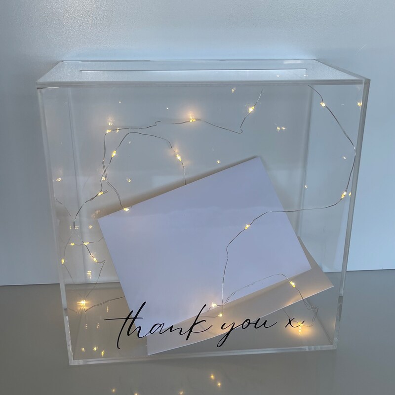 Acrylic Card Box - Etsy