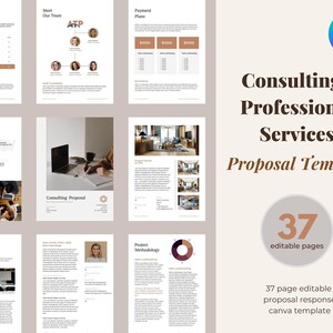 Consulting Proposal Template Canva Project Proposal Request for Proposal Response for ...