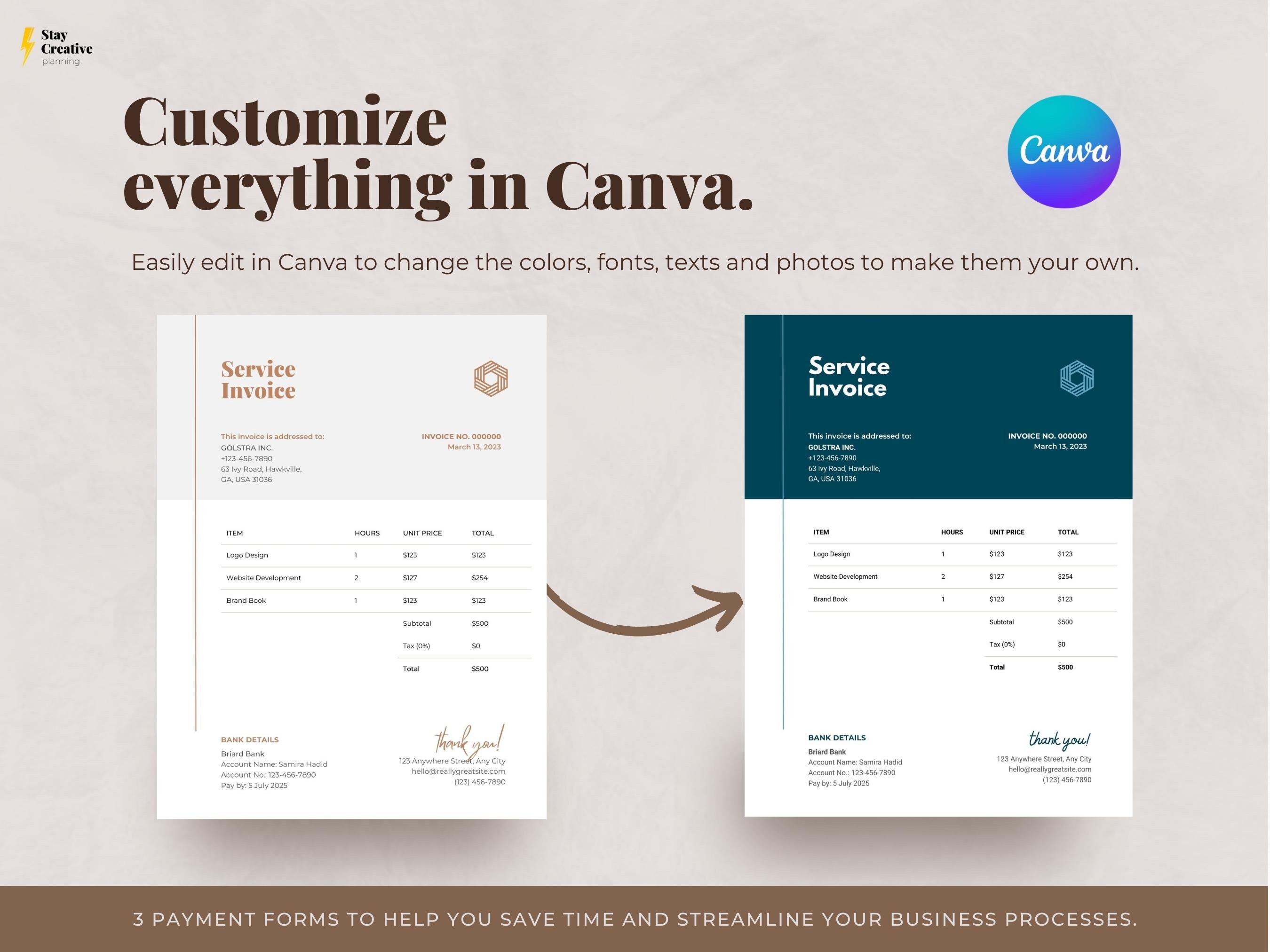 Minimalist Project Proposal Invoice for Payment Receipt Business ...