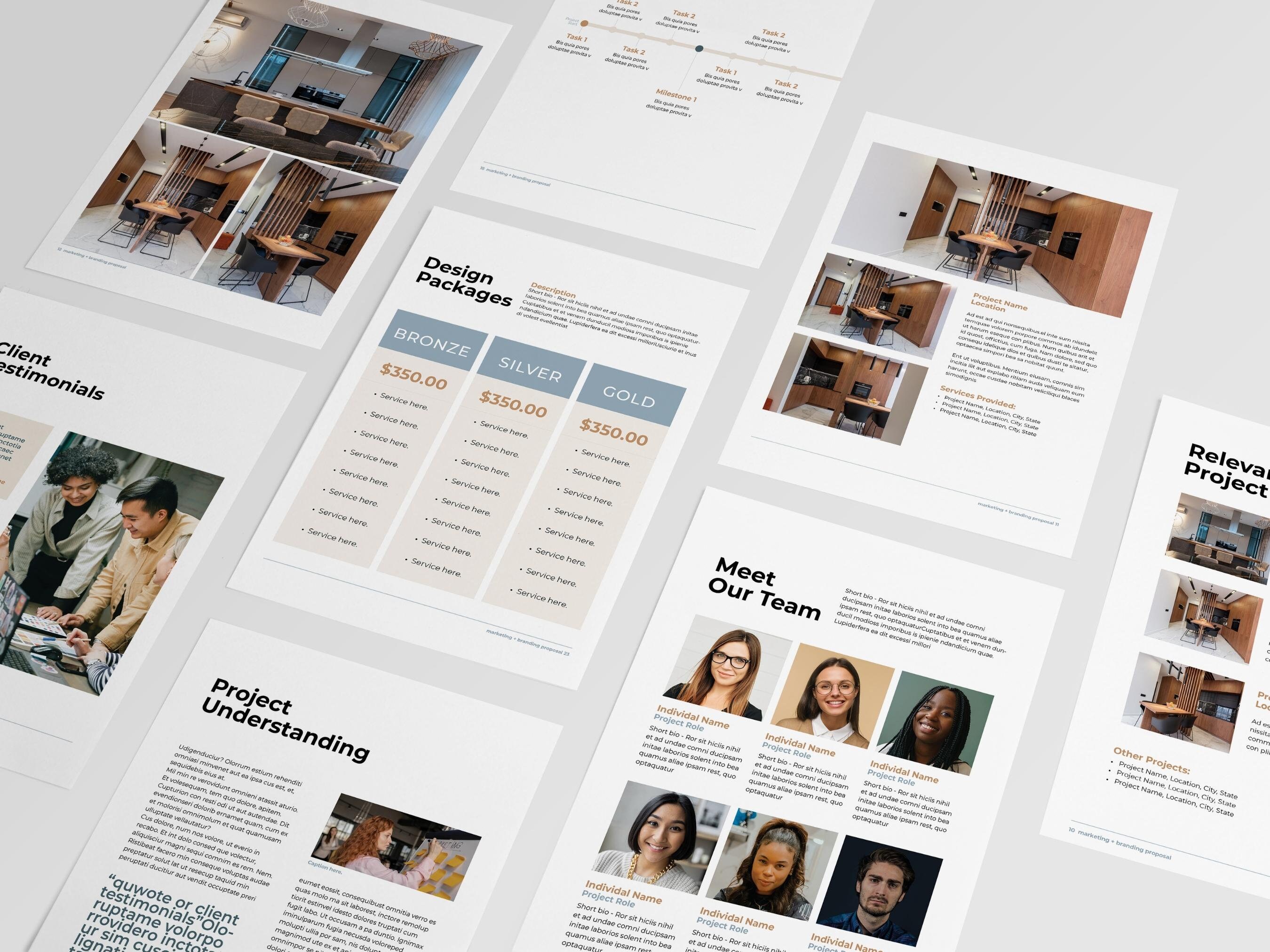 Marketing Proposal Template for Professional Proposals Indesign ...