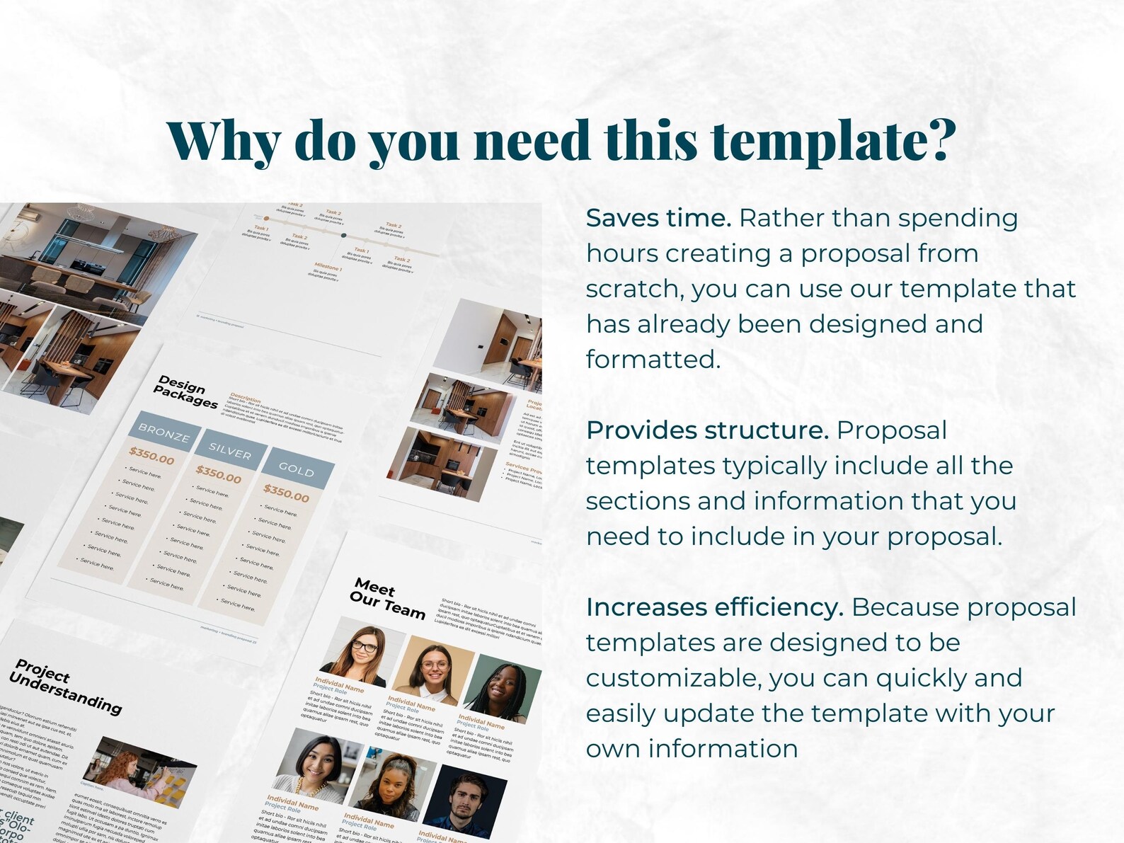 Adobe Indesign Proposal Template Response to Proposal Template Editable ...