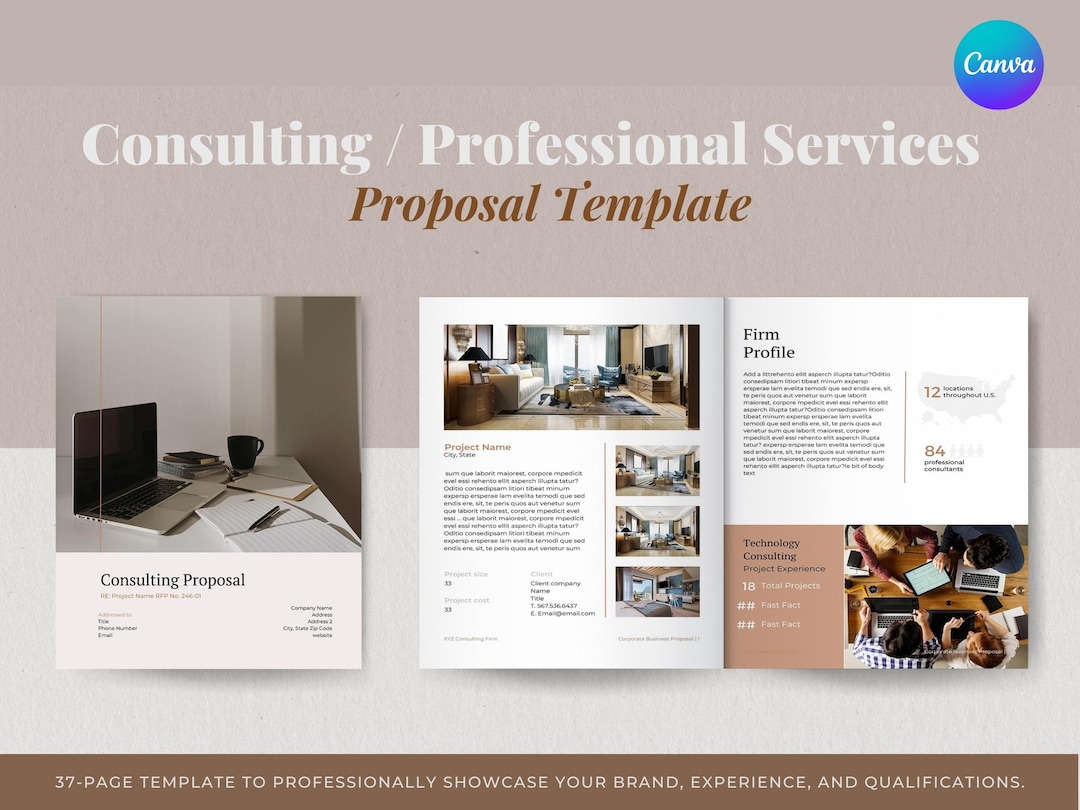 Consulting Proposal Template Canva Project Proposal Request for ...