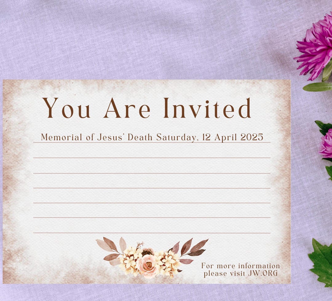 Set of 40 Memorial Campaign 2025, Please Visit Jw.org, Ministry Card ...