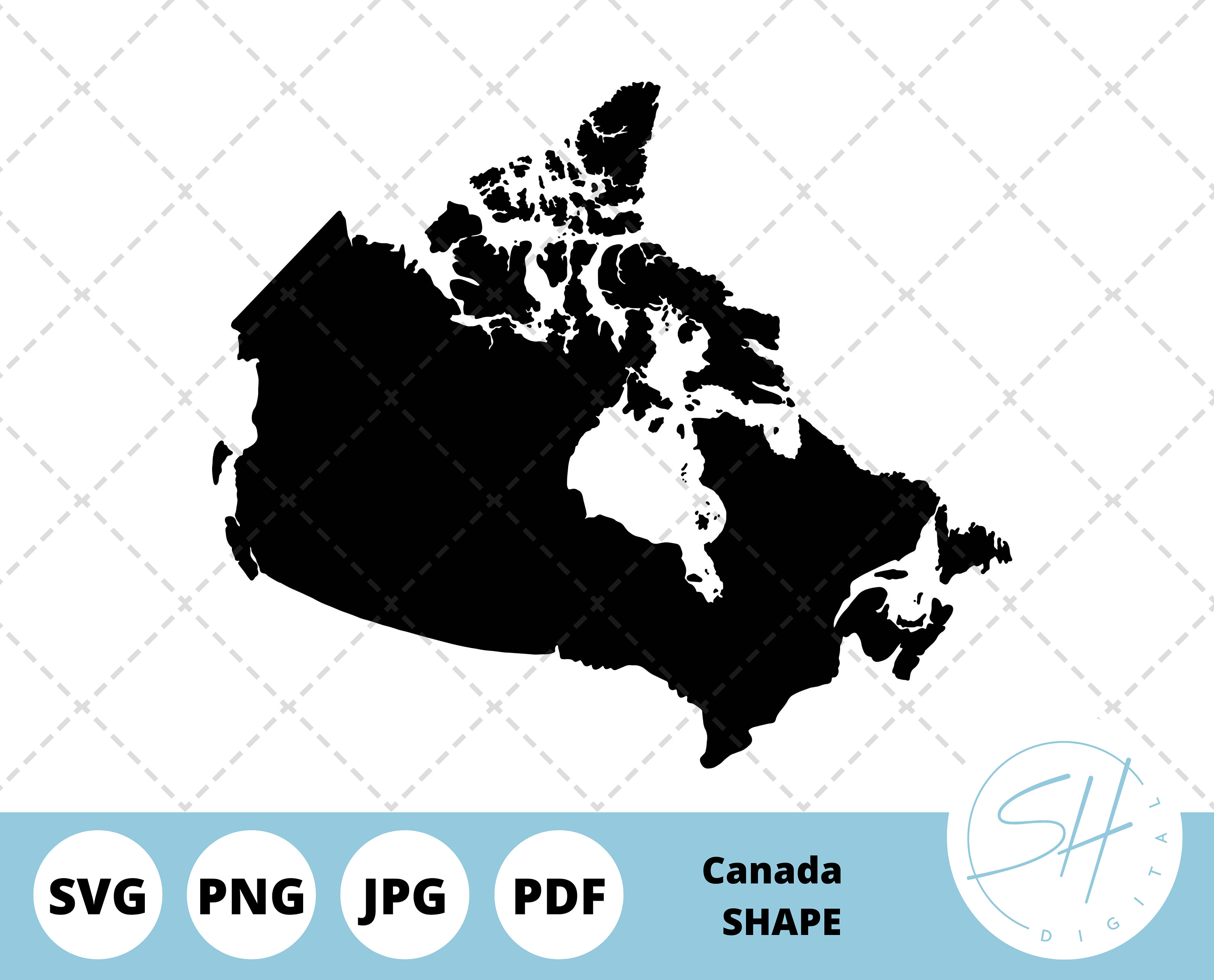 Canada Shape SVG Files Canada Cut Files Countries Vector - Etsy Canada