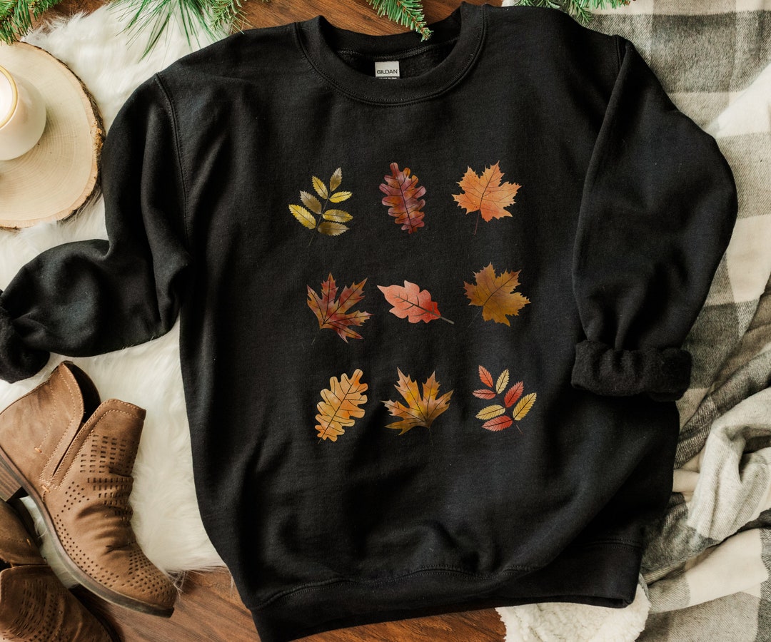 Fall Leaves Sweater, Fall Sweatshirt, Autumn Leaves, Fall Colors, Cozy ...