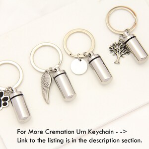 Personalized Cremation Keychain, Custom Engraved Dog Ashes Keychain ...
