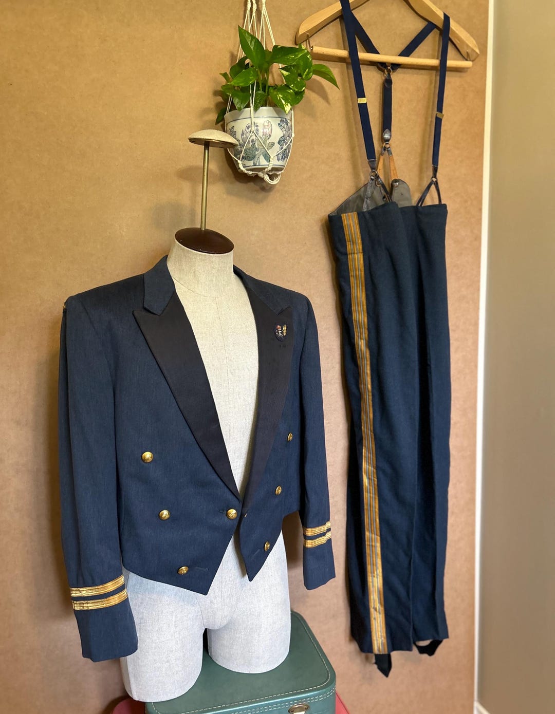 1960s Canadian Air Force Uniform / Vintage Parade Suit / Navy Wool ...