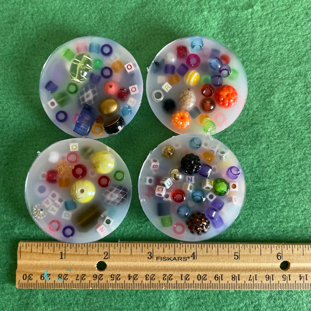 Set of 4 Small Pocket Picky Pads Made From Silicone Rubber Beads ...
