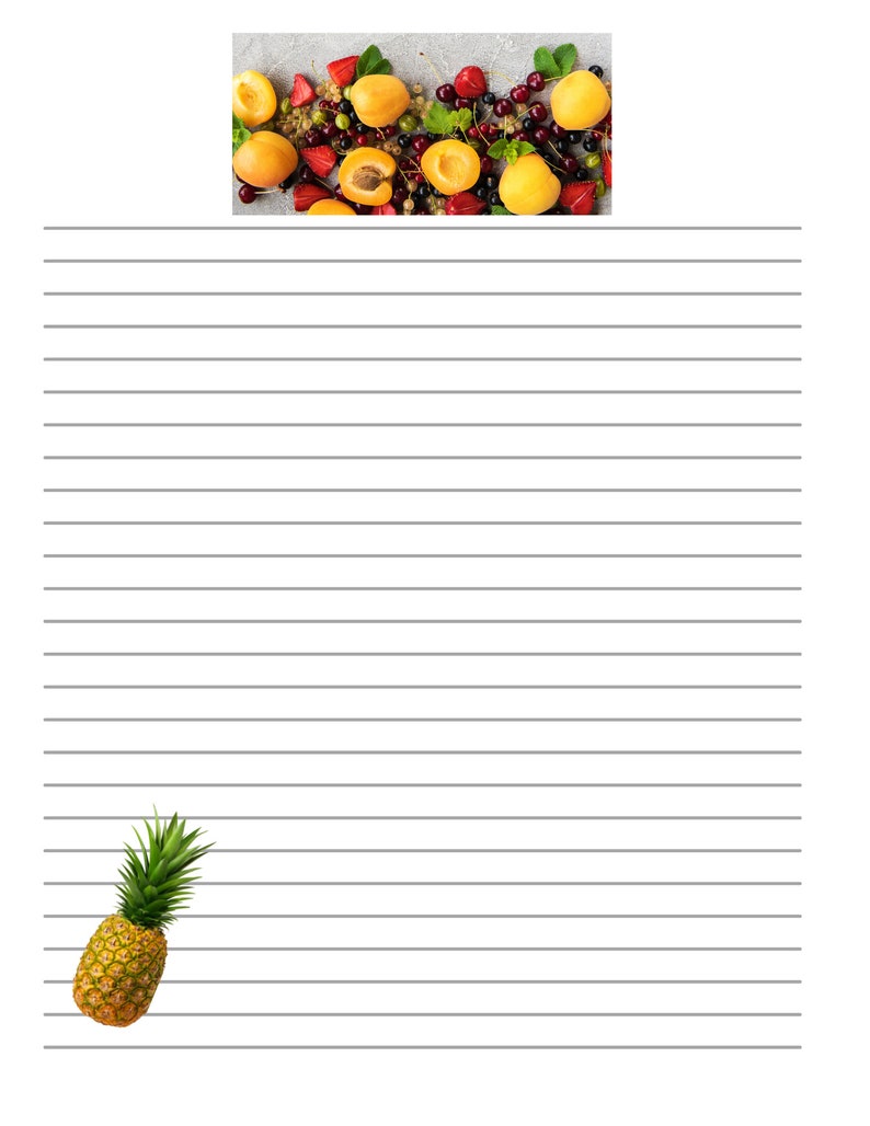 Summer Letter Template Digital Download - Cute Stationery - Beach ...