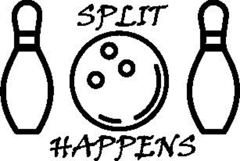 Split Happens Bowling SVG - Etsy