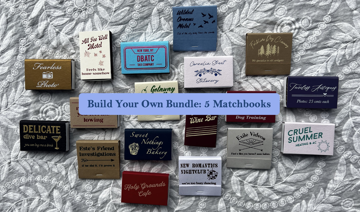Build Your Own 5-matchbook Set Taylor Swift Inspired Matchbooks - Etsy
