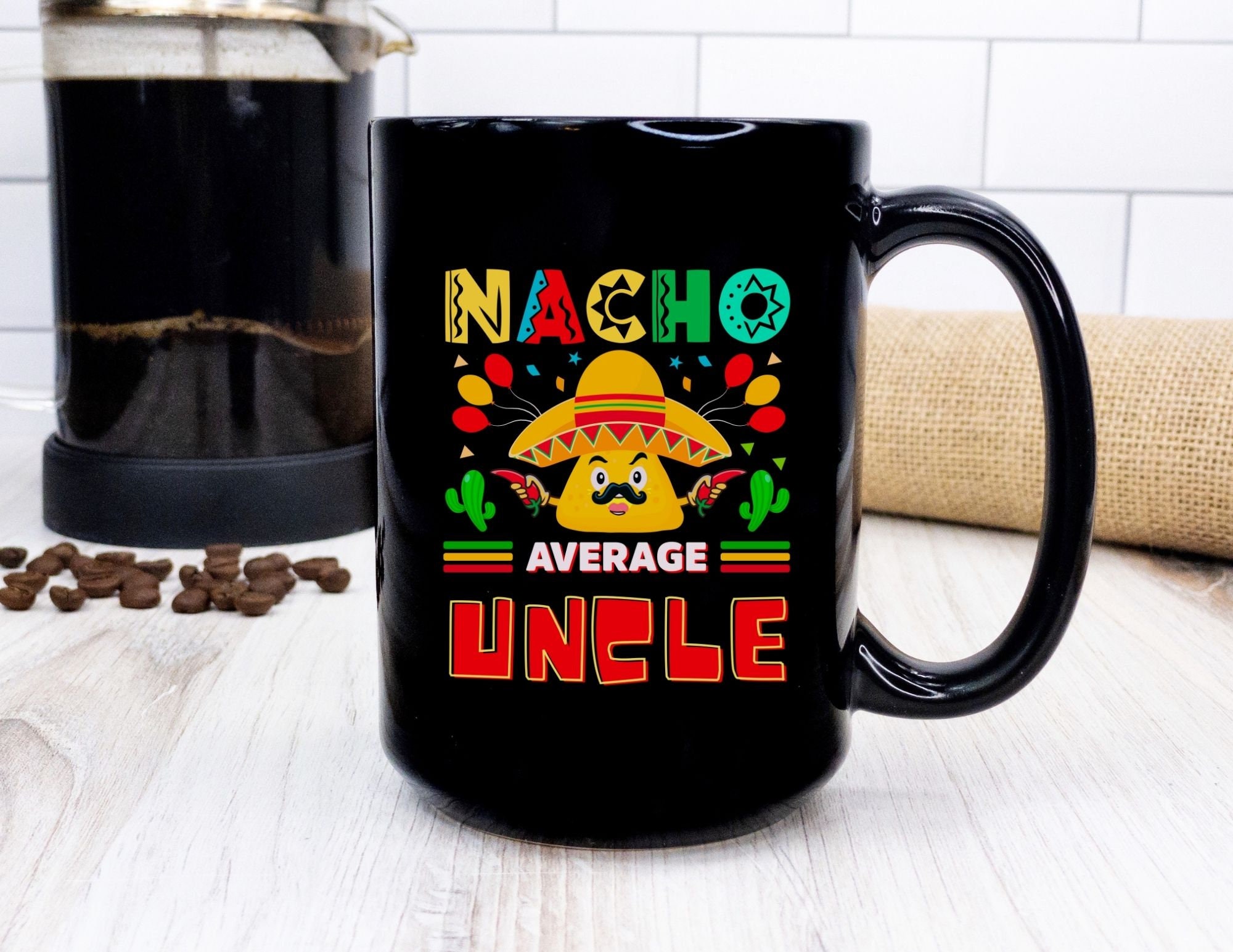 Nacho Average Uncle Fathers Day Gift Coffee Mug Java - Etsy
