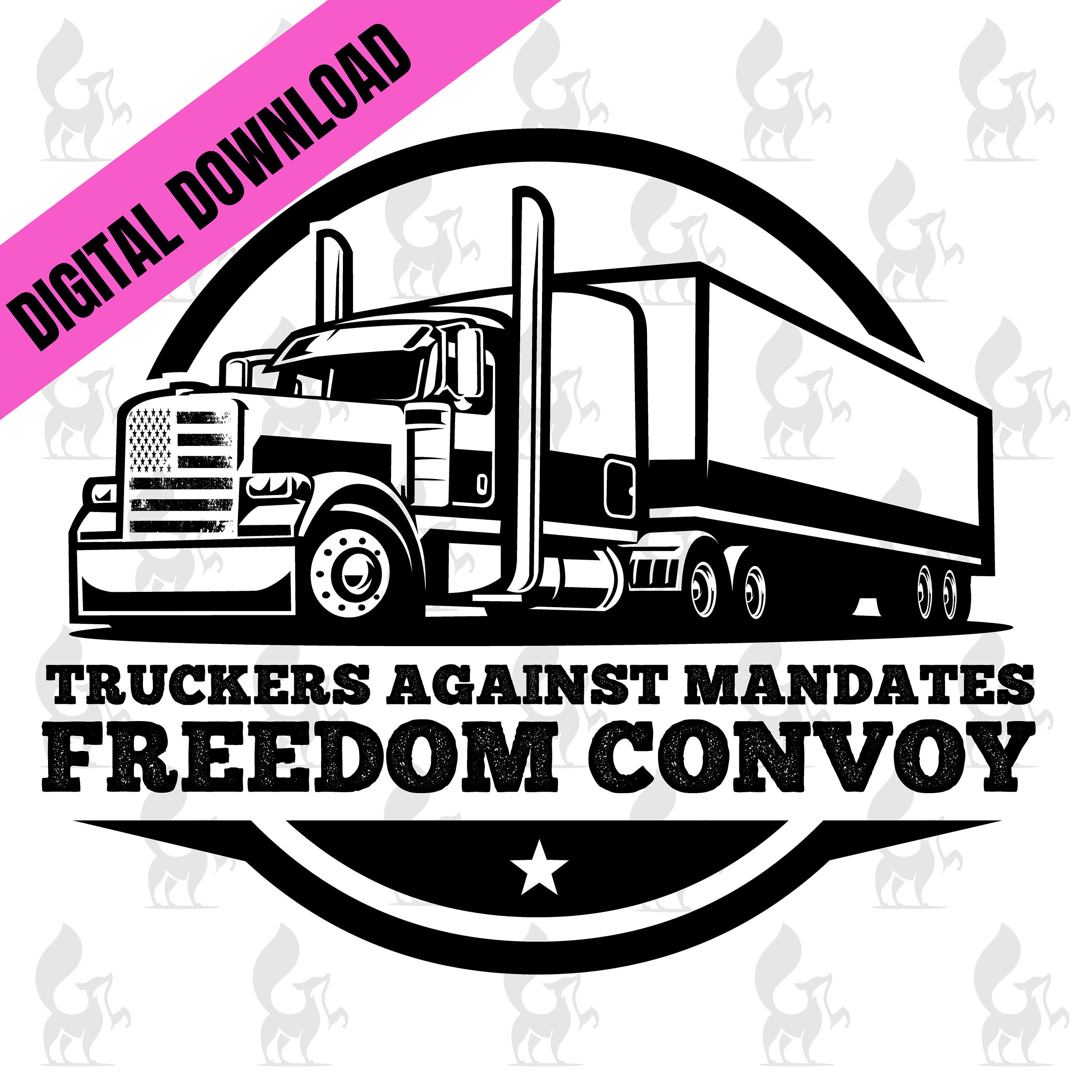 Canadian Truckers PNG Mandate Freedom svg Truck Castreau SVG Svg cut ...