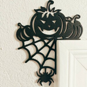 Halloween Door Corner Hanger Decorations Spooky Halloween Scenes Set of ...