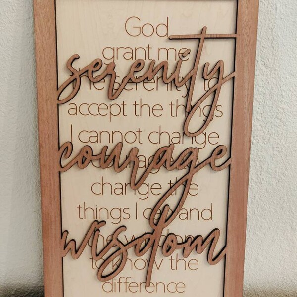 Serenity Sign - Etsy