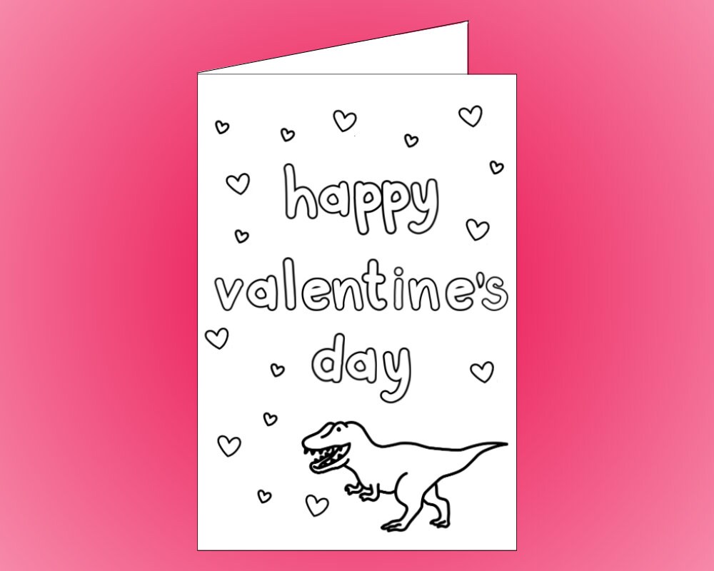 Valentine's Day Cards - ANIMAL THEMED - Printable Valentine's Coloring ...