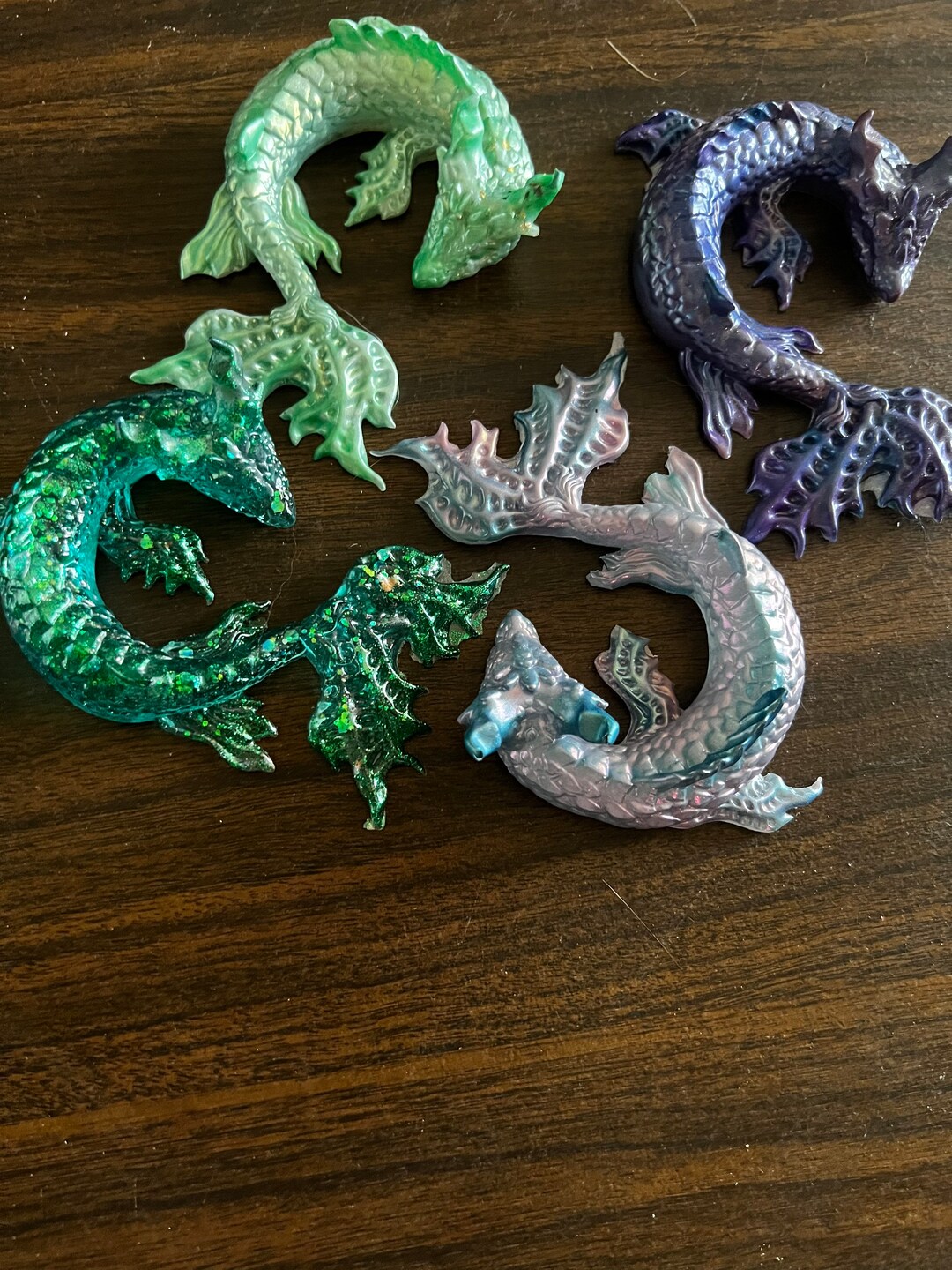 Multi Colored Dragon Group 5 - Etsy